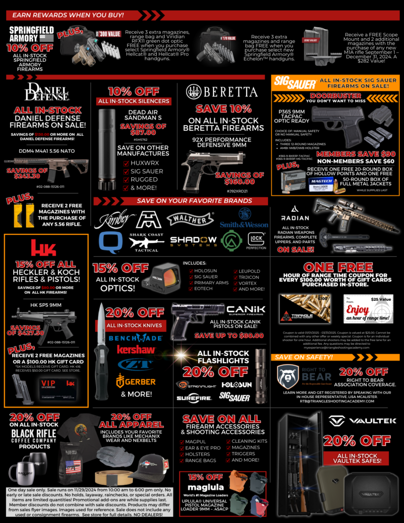 Sales Events - Triangle Shooting Academy